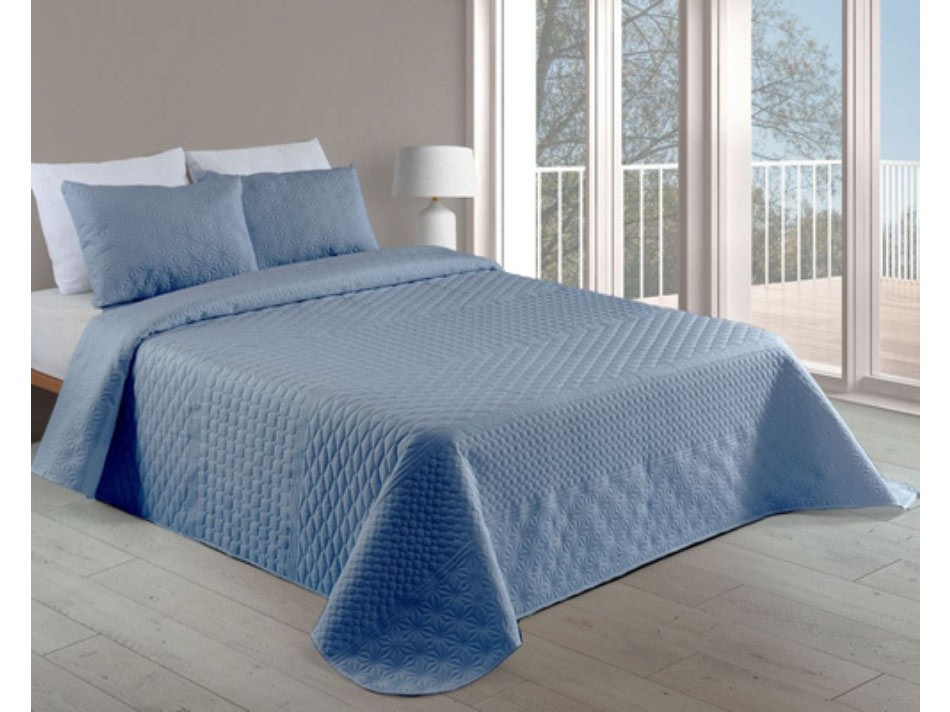 EDREDON DECORATIVO AZUL FORMENTERA – Santos e Fernandes